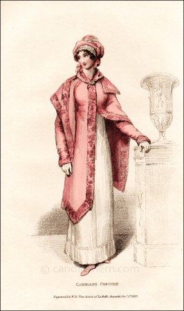 Carriage Dress, December 1813 - CandiceHern.com