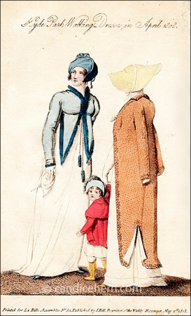 Walking Dresses and Child's Attire, May 1808 - CandiceHern.com